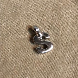 Perlinis Silver | Jewelry | Initial S Silver Pendent With A Small ...
